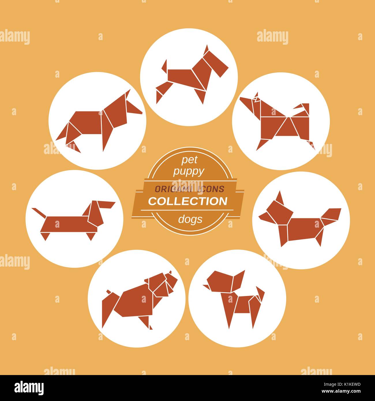 Cartoon dogs icon set Stock Vector Image & Art - Alamy
