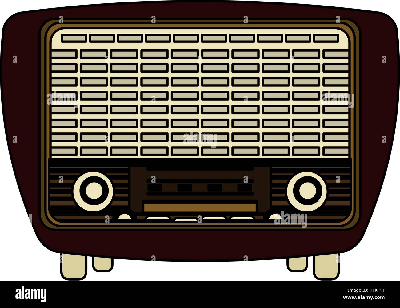 vintage radio icon image vector illustration design Stock Vector Image ...