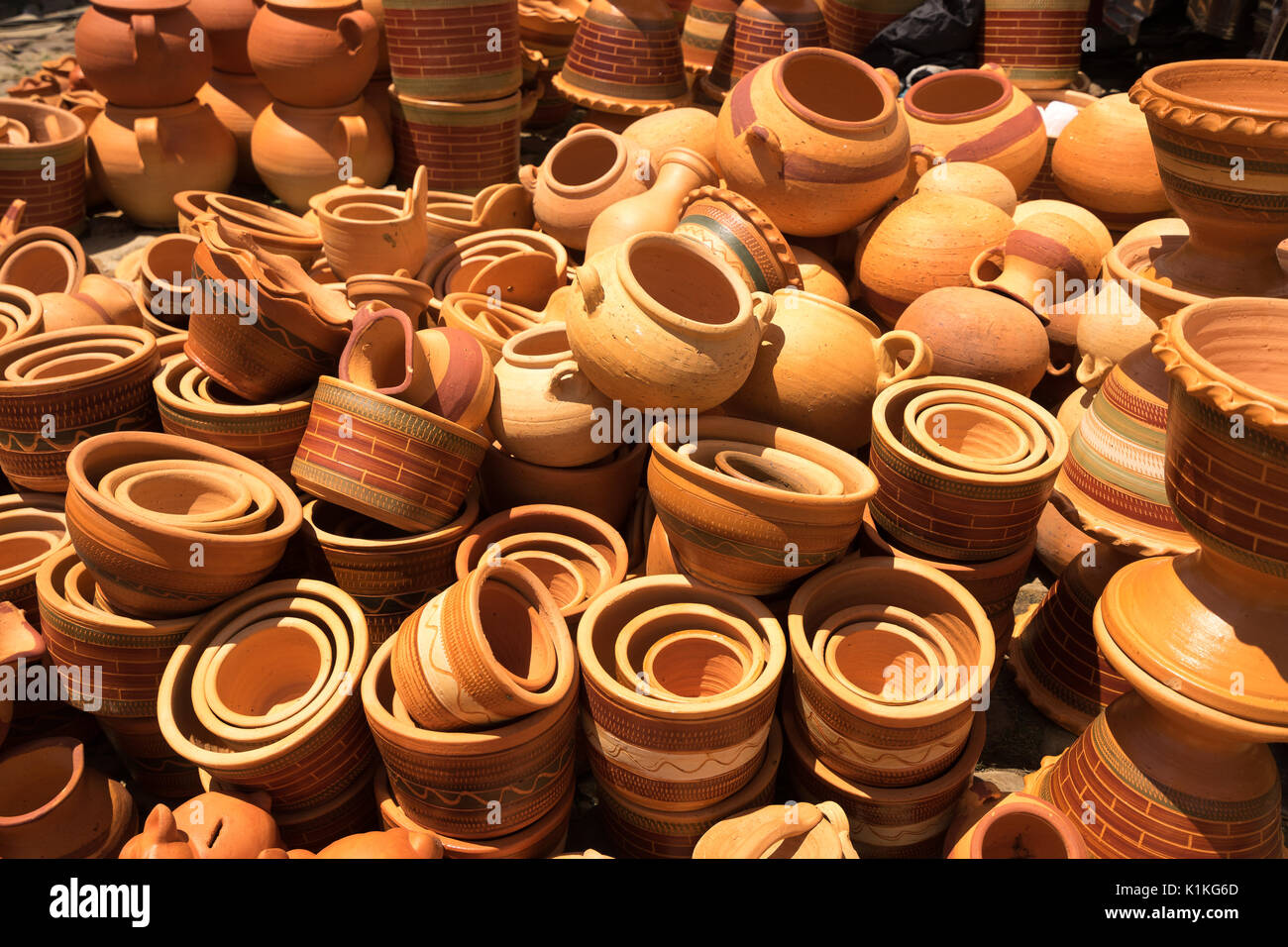 handmade artisan pottery in Colombia Stock Photo - Alamy