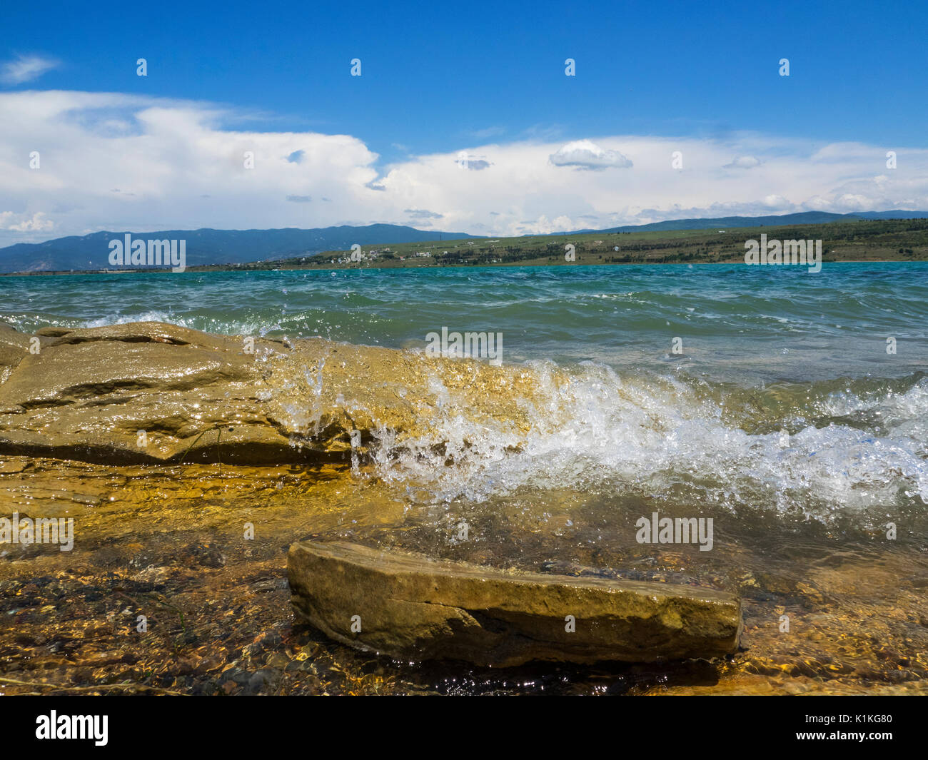 The Tbilisi sea or Tbilisi reservoir landscape in Tbilisi, Georgia ...