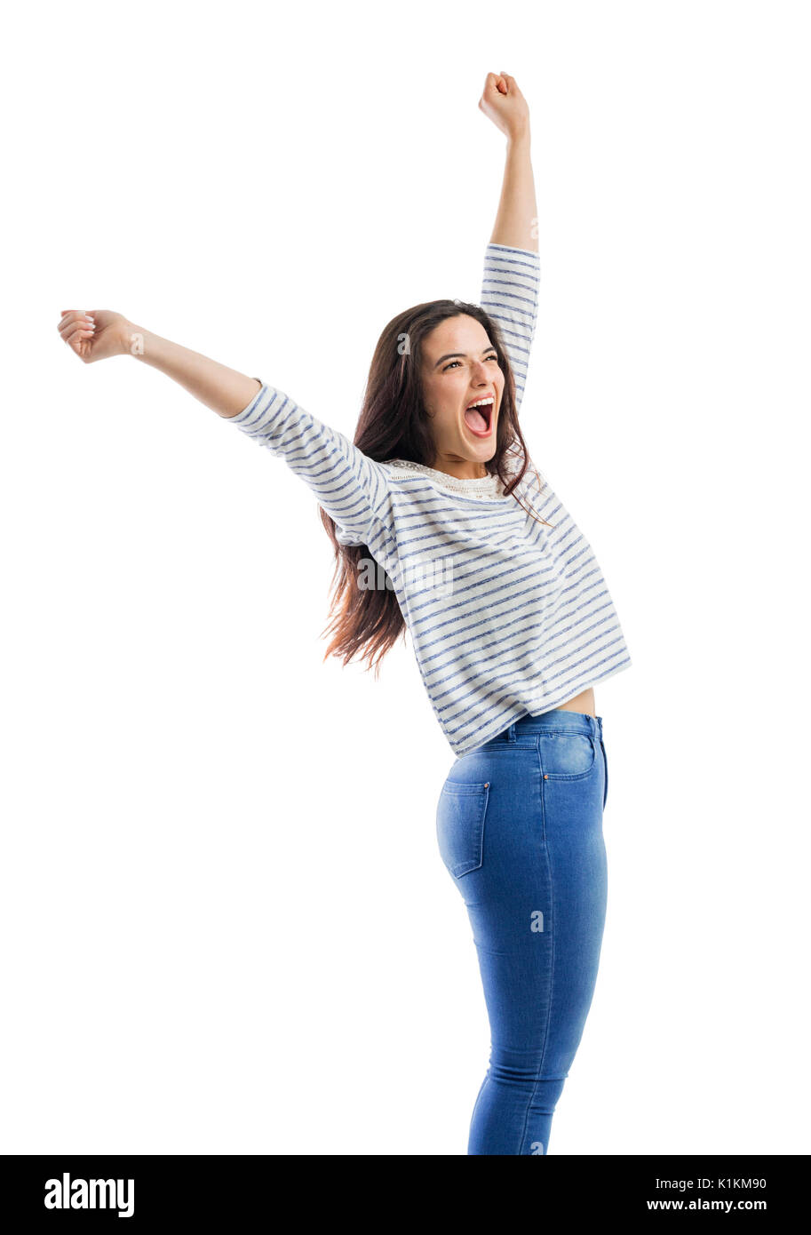 Happy yelling hi-res stock photography and images - Alamy