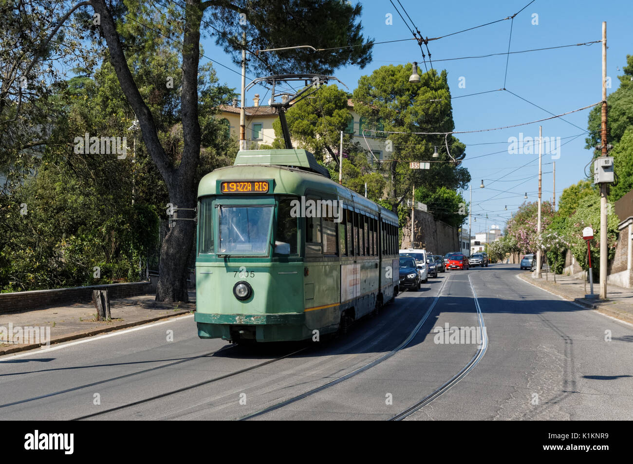 Tram in Rome, Italy Stock Photo - Alamy