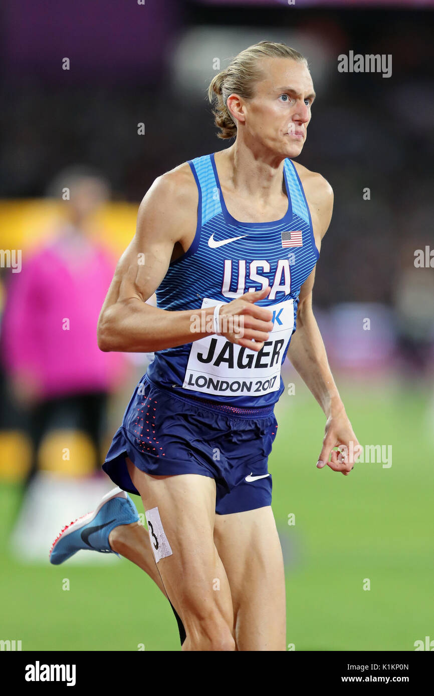 Evan JAGER (United States of America) competing in the Men's 3000m ...