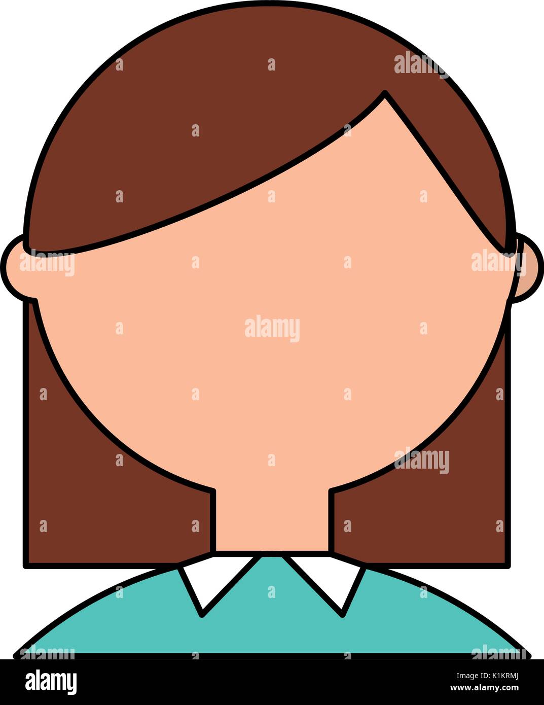 Geek woman cartoon icon vector illustration graphic design Stock Vector ...