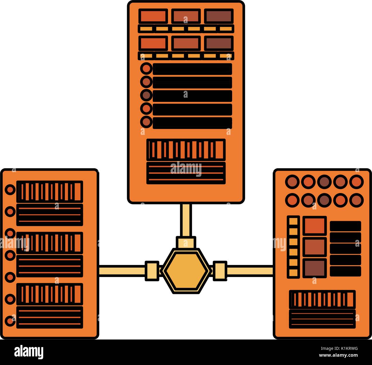 Support towers Stock Vector Images - Alamy