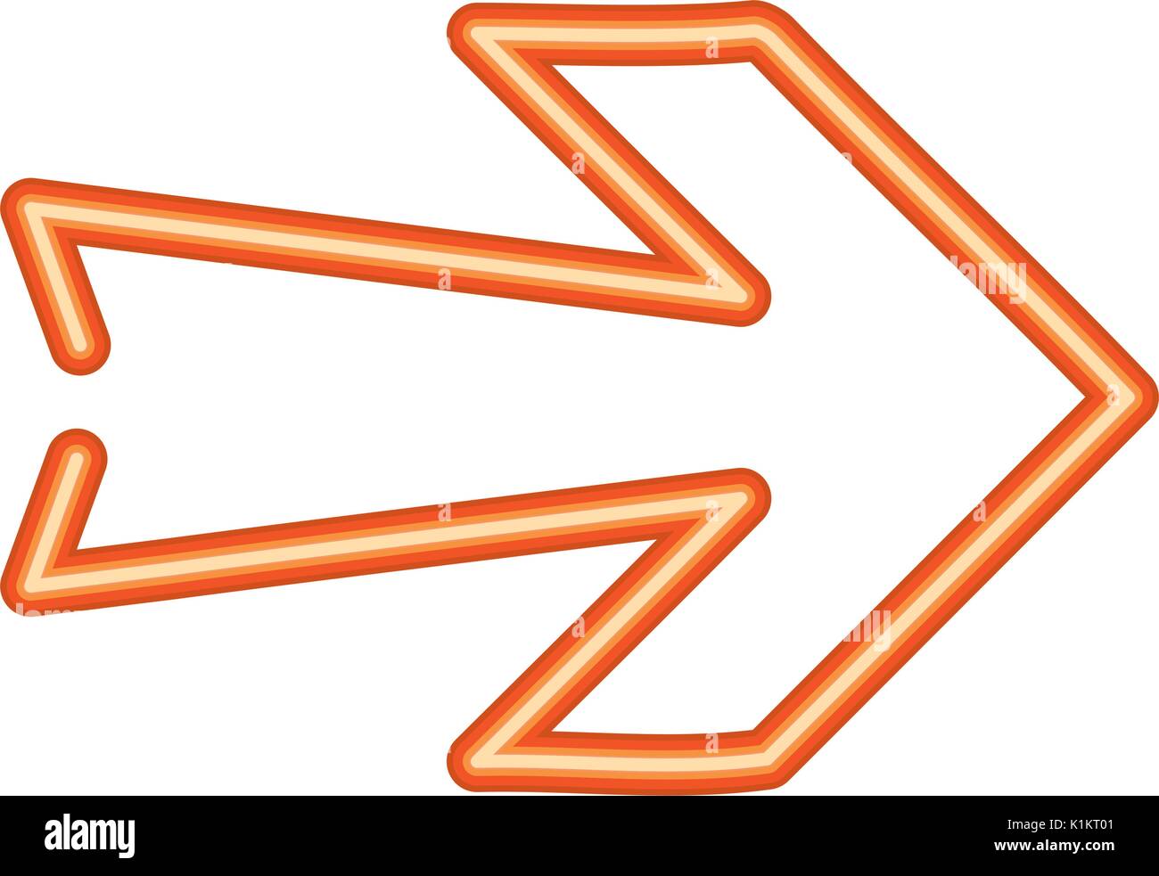 arrow signal cartoon icon vector illustration graphic design Stock ...