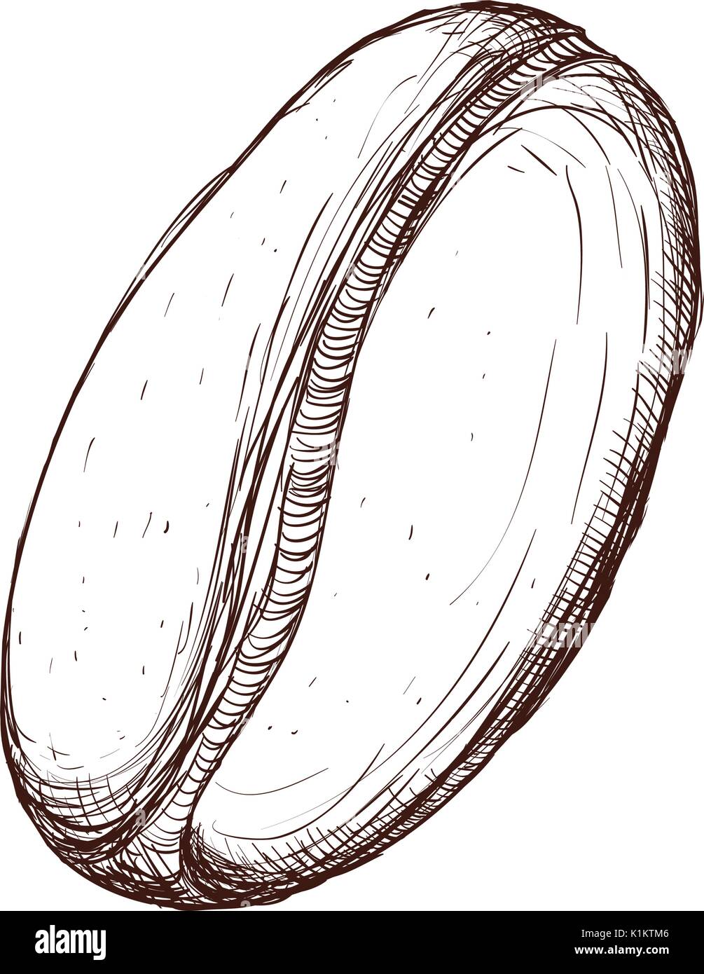 Coffee bean signal over white background, vector illustration Stock ...