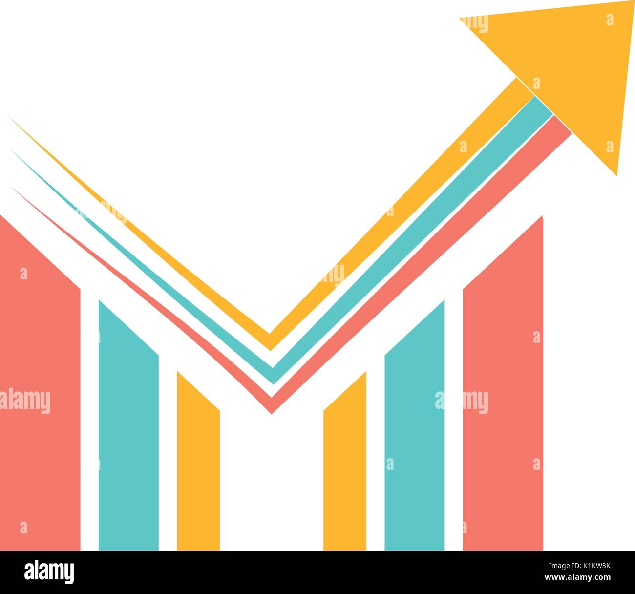 Graphic stats bars icon vector illustration graphic design Stock Vector ...