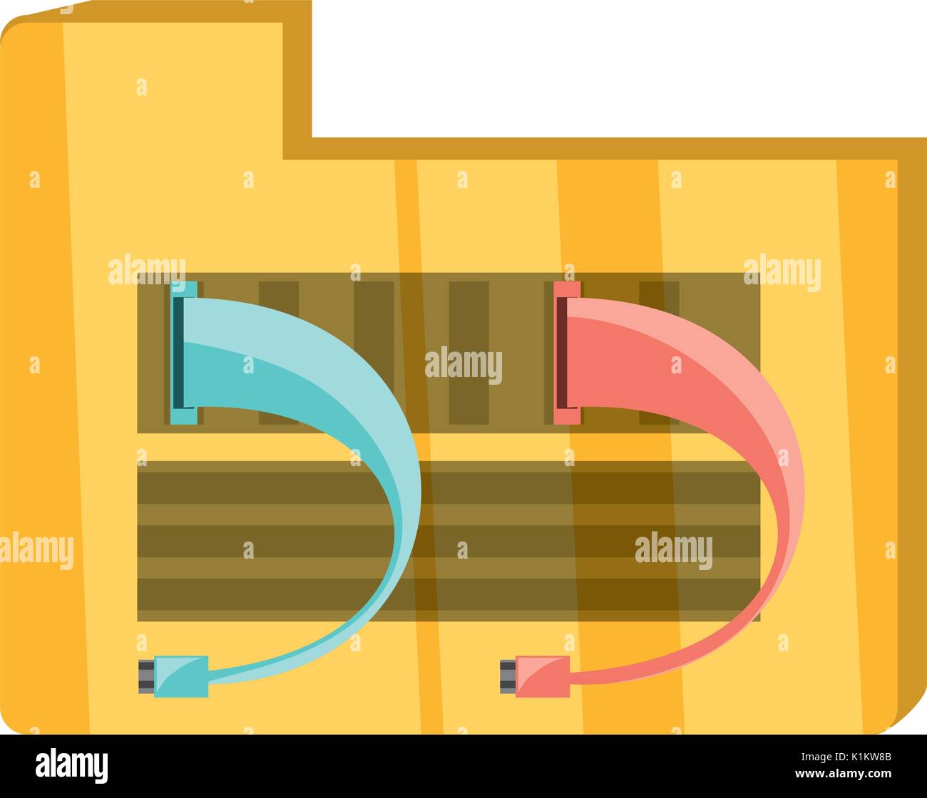 Digital folder symbol icon vector illustration graphic design Stock ...