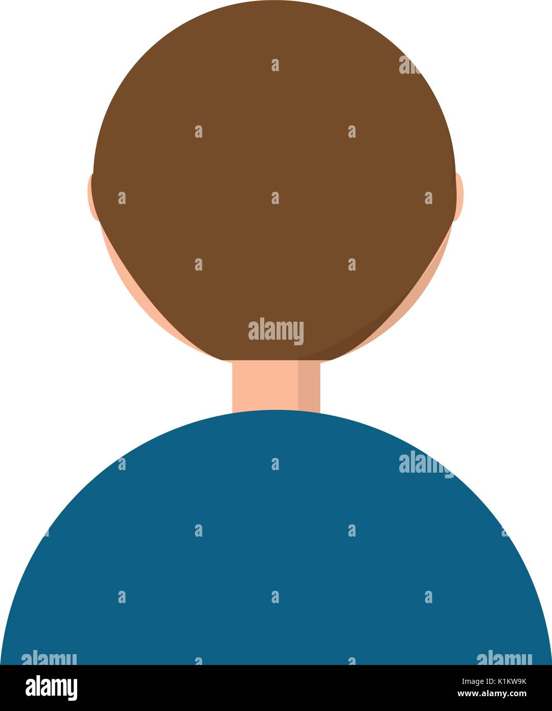 Man back cartoon icon vector illustration graphic design Stock Vector ...