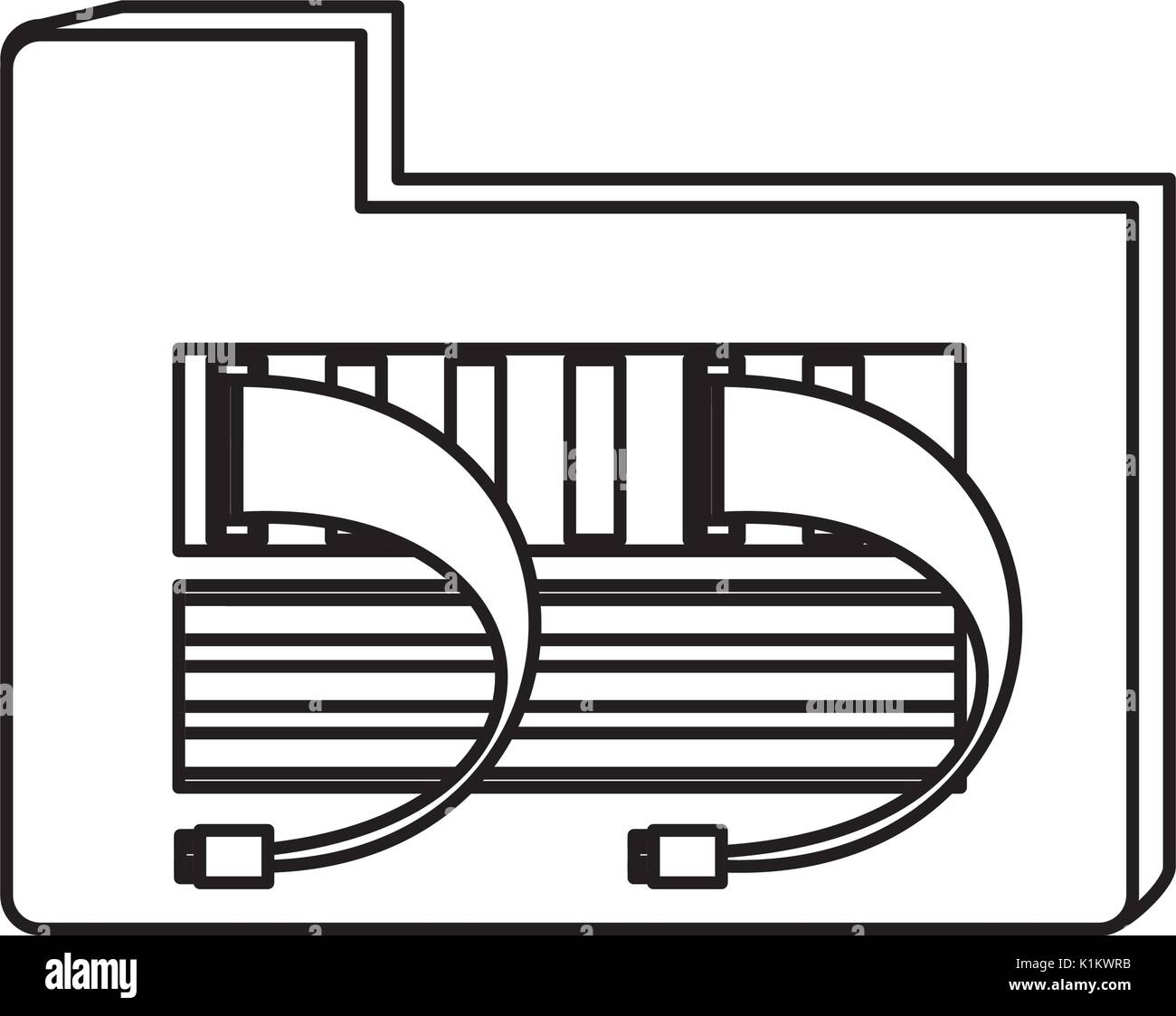 Digital folder symbol icon vector illustration graphic design Stock ...