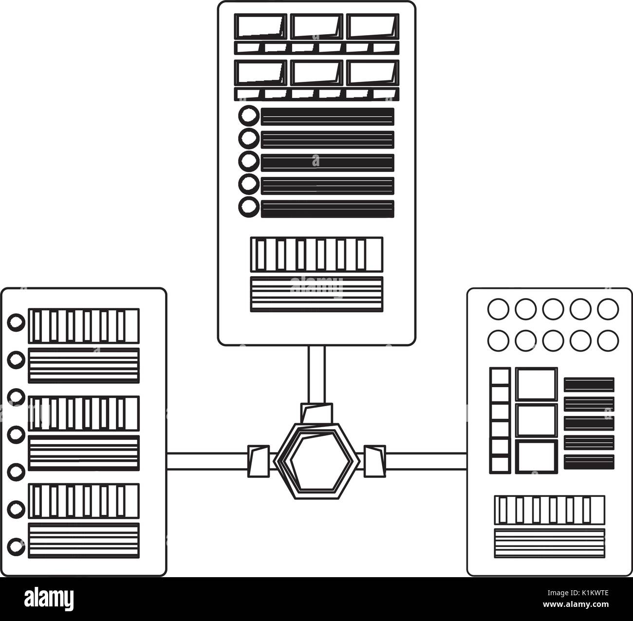 Database servers storages icon vector illustration graphic design Stock ...