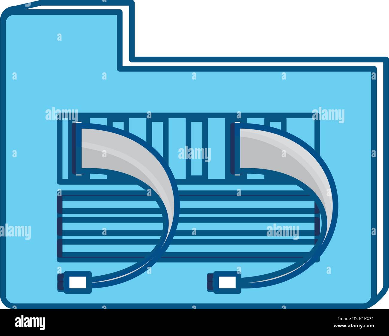 Digital folder symbol icon vector illustration graphic design Stock ...