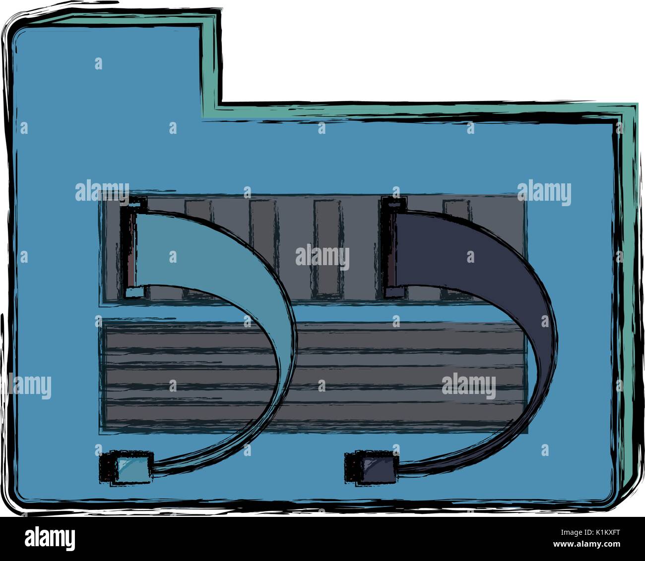 Digital folder symbol icon vector illustration graphic design Stock ...
