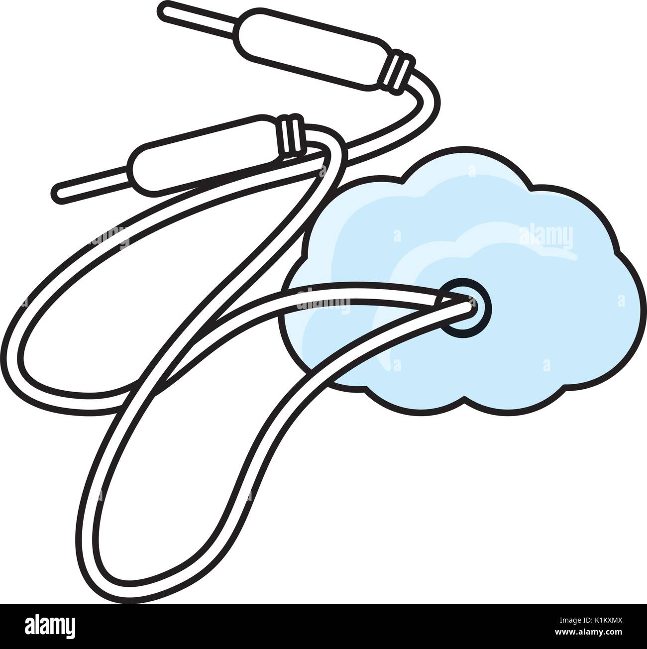 Sound plug wire icon vector illustration graphic design Stock Vector ...