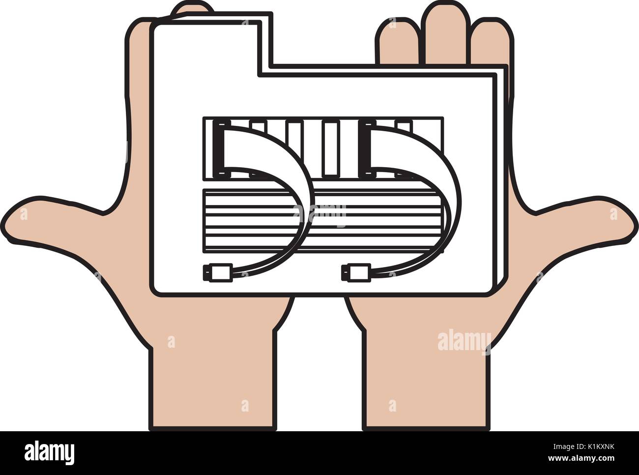 Digital folder symbol icon vector illustration graphic design Stock ...