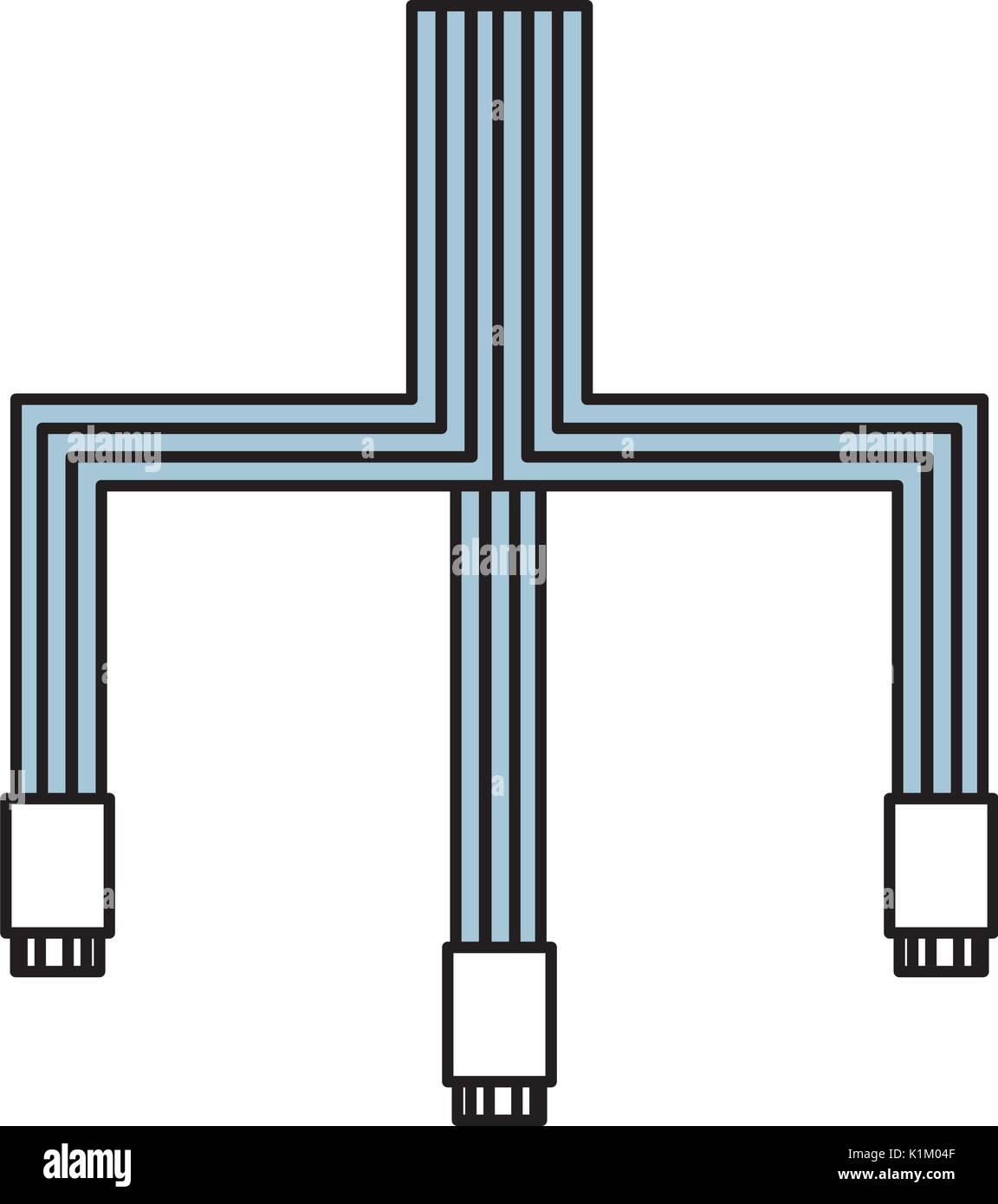 Computer wire technology icon vector illustration graphic design Stock ...