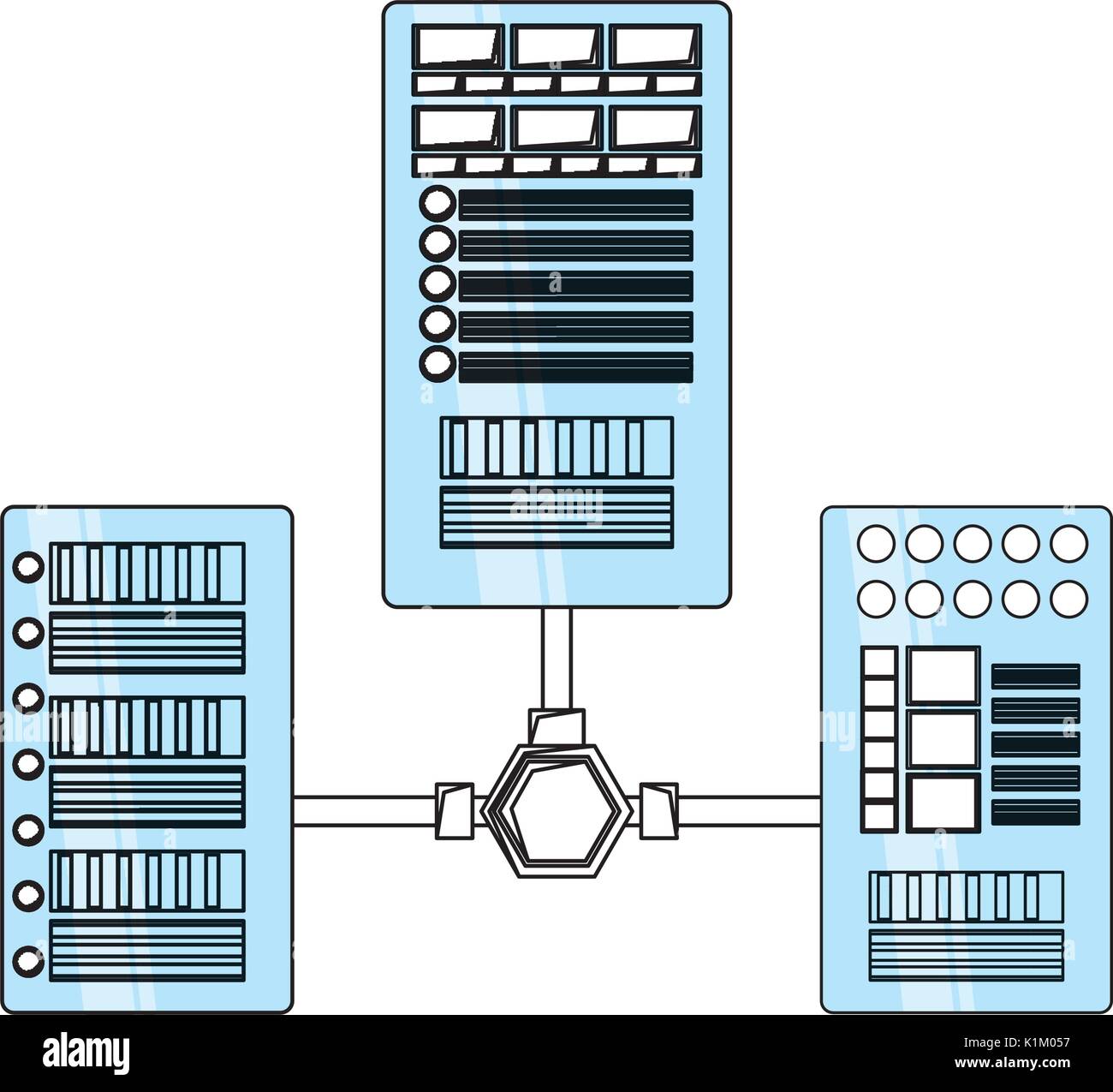 Database servers storages icon vector illustration graphic design Stock ...