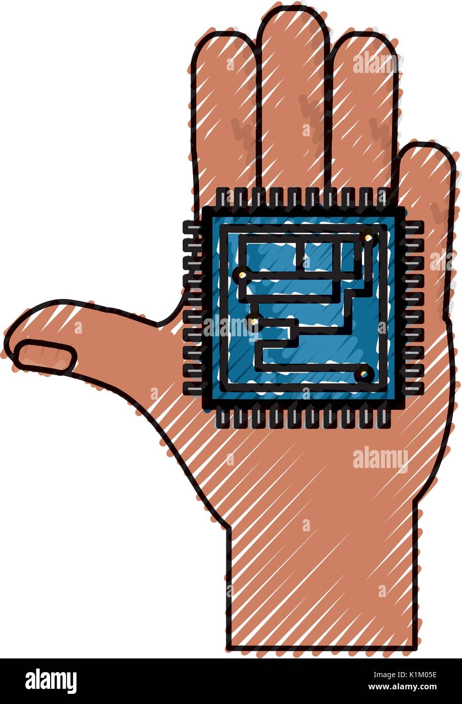 Microchip Integrated Circuit Icon Vector Illustration Graphic Design Stock Vector Image And Art