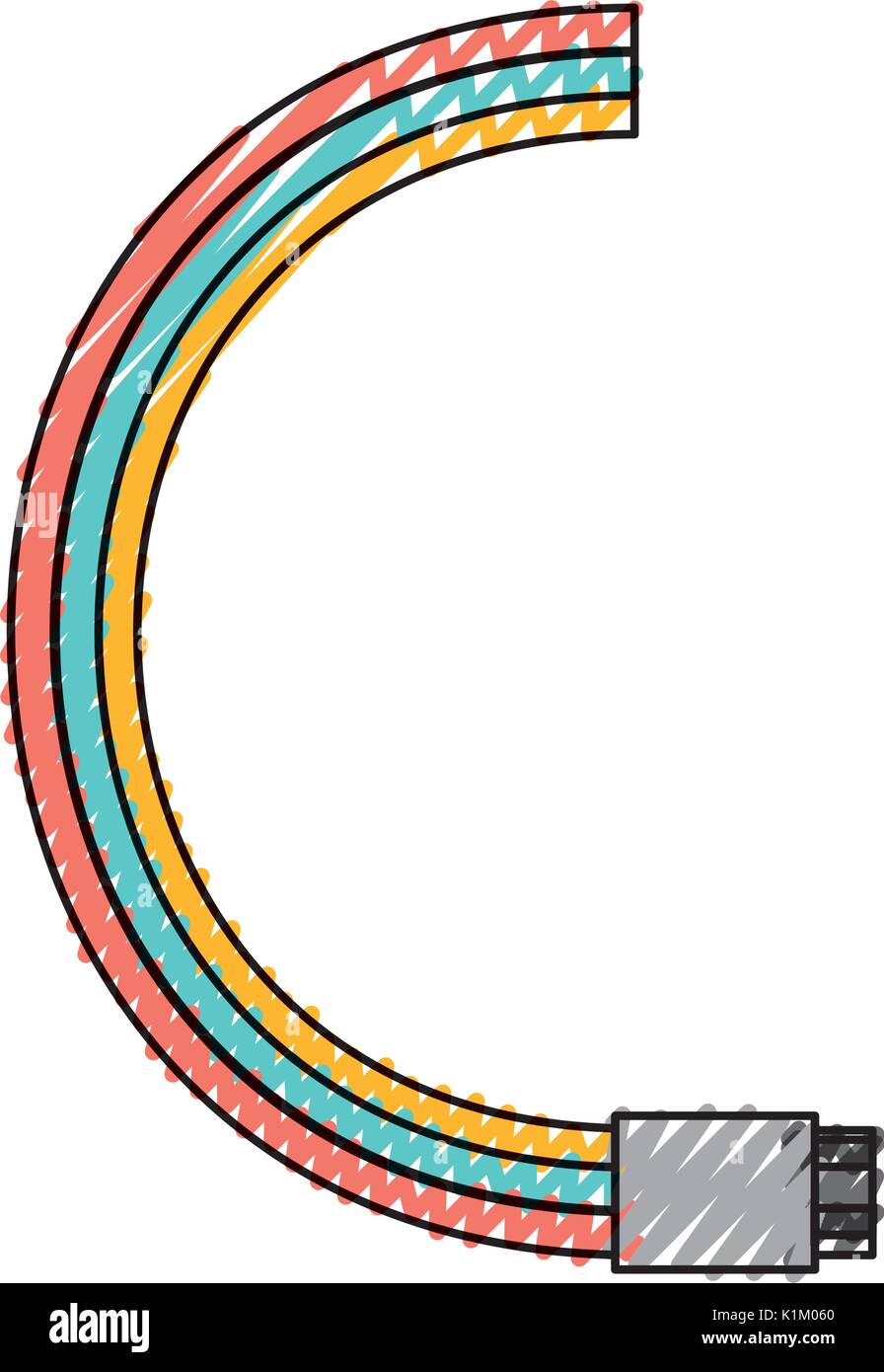 Computer wire technology icon vector illustration graphic design Stock ...