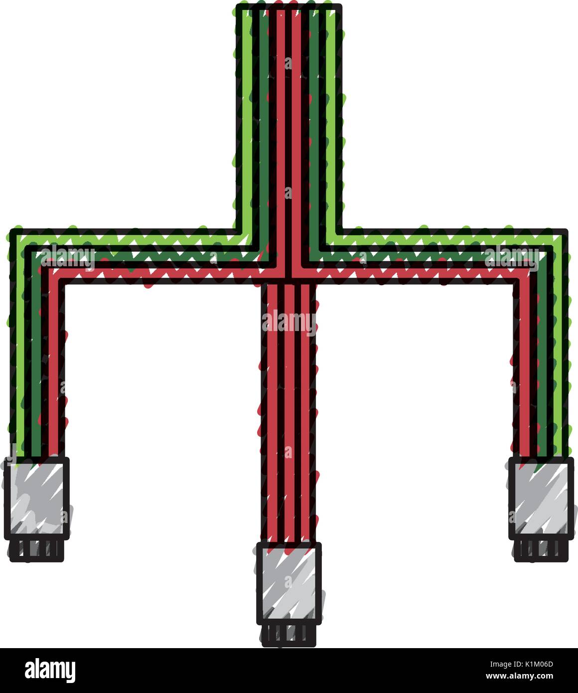 Computer wire technology icon vector illustration graphic design Stock ...