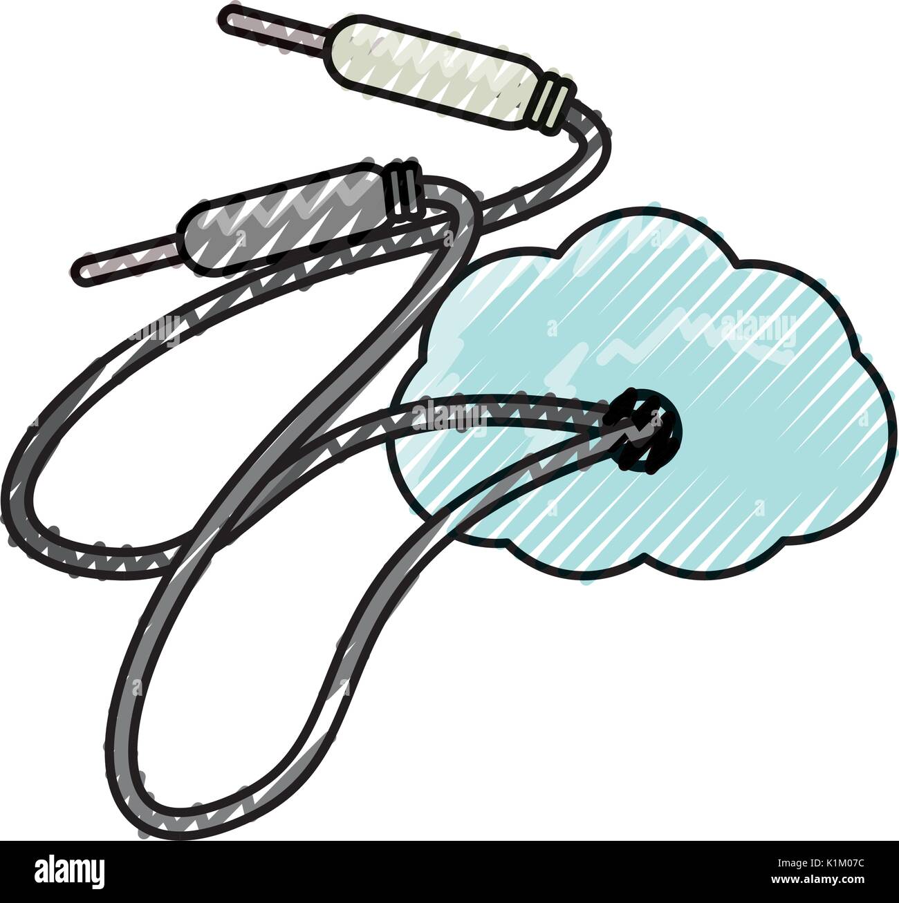 Sound plug wire icon vector illustration graphic design Stock Vector ...