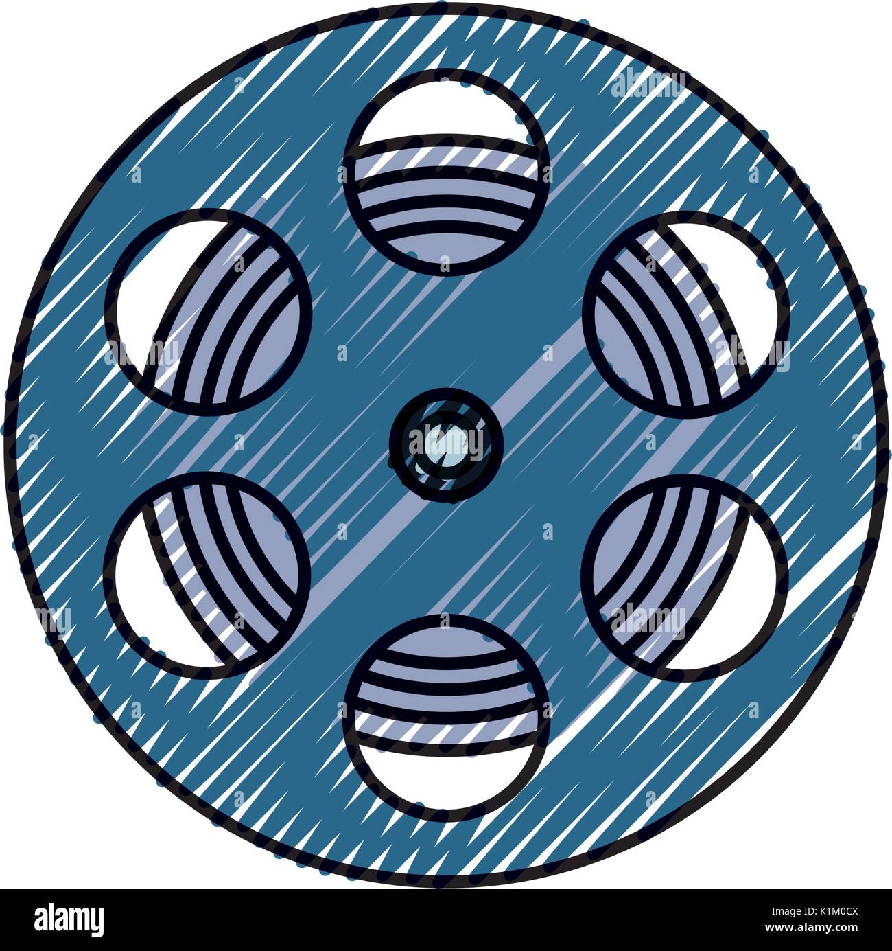 Movie reel symbol icon vector illustration graphic design Stock Vector ...