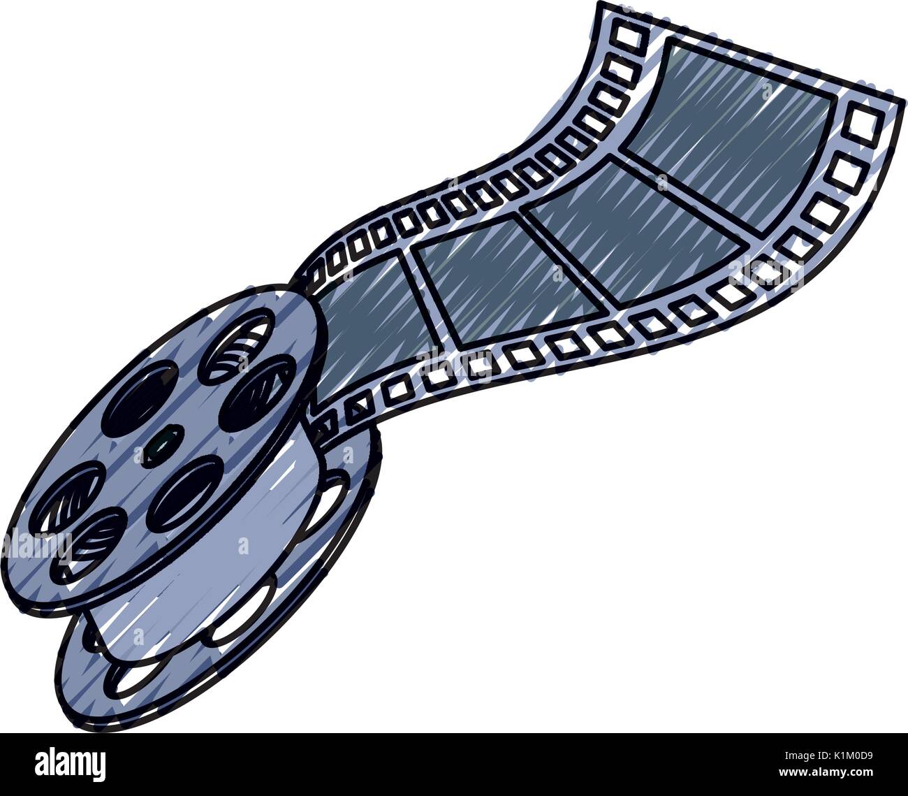 Movie reel symbol icon vector illustration graphic design Stock Vector ...