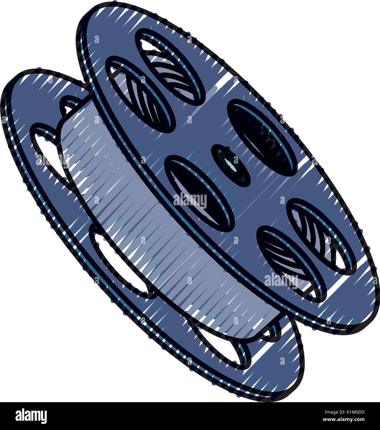 Movie reel symbol icon vector illustration graphic design Stock Vector ...