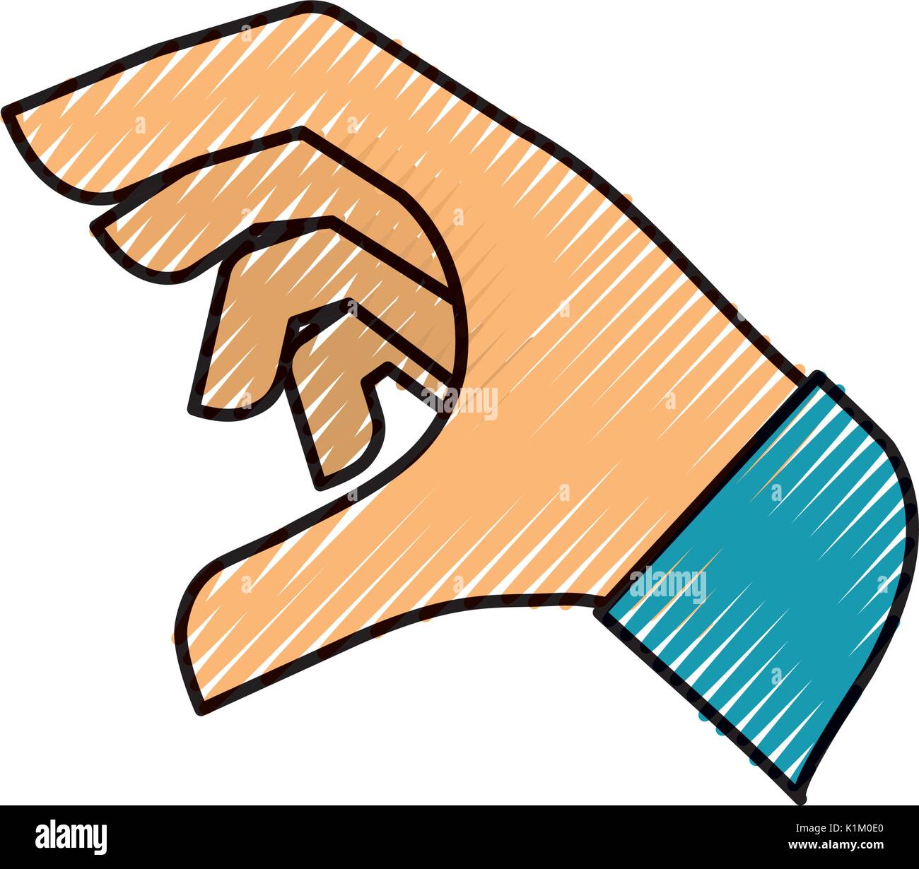 Human hand symbol icon vector illustration graphic design Stock Vector ...