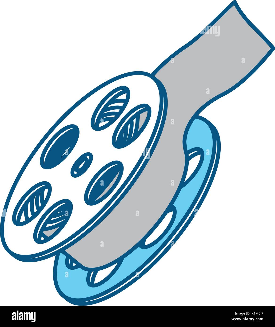 Movie reel symbol icon vector illustration graphic design Stock Vector ...