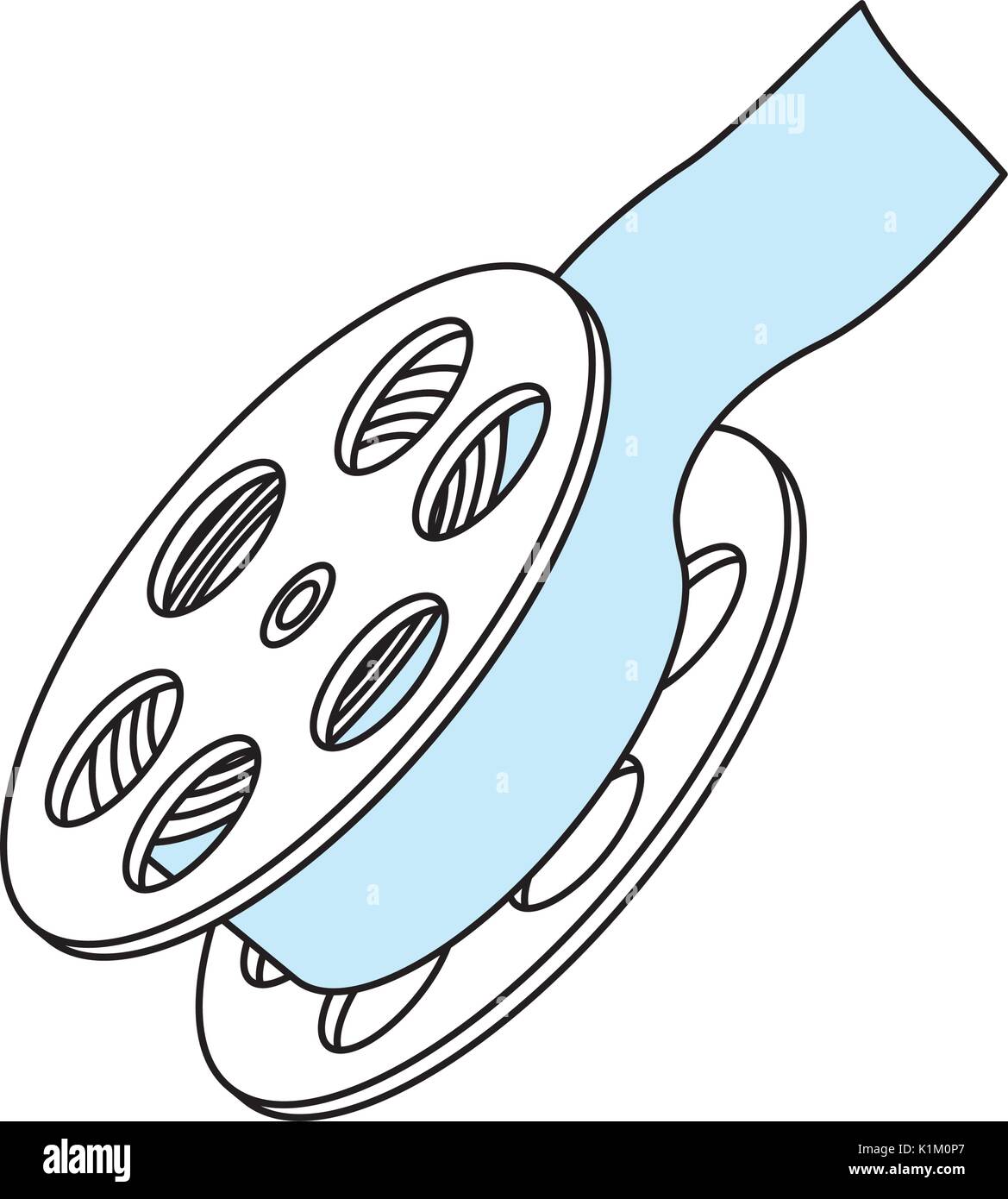 Movie reel symbol icon vector illustration graphic design Stock Vector ...