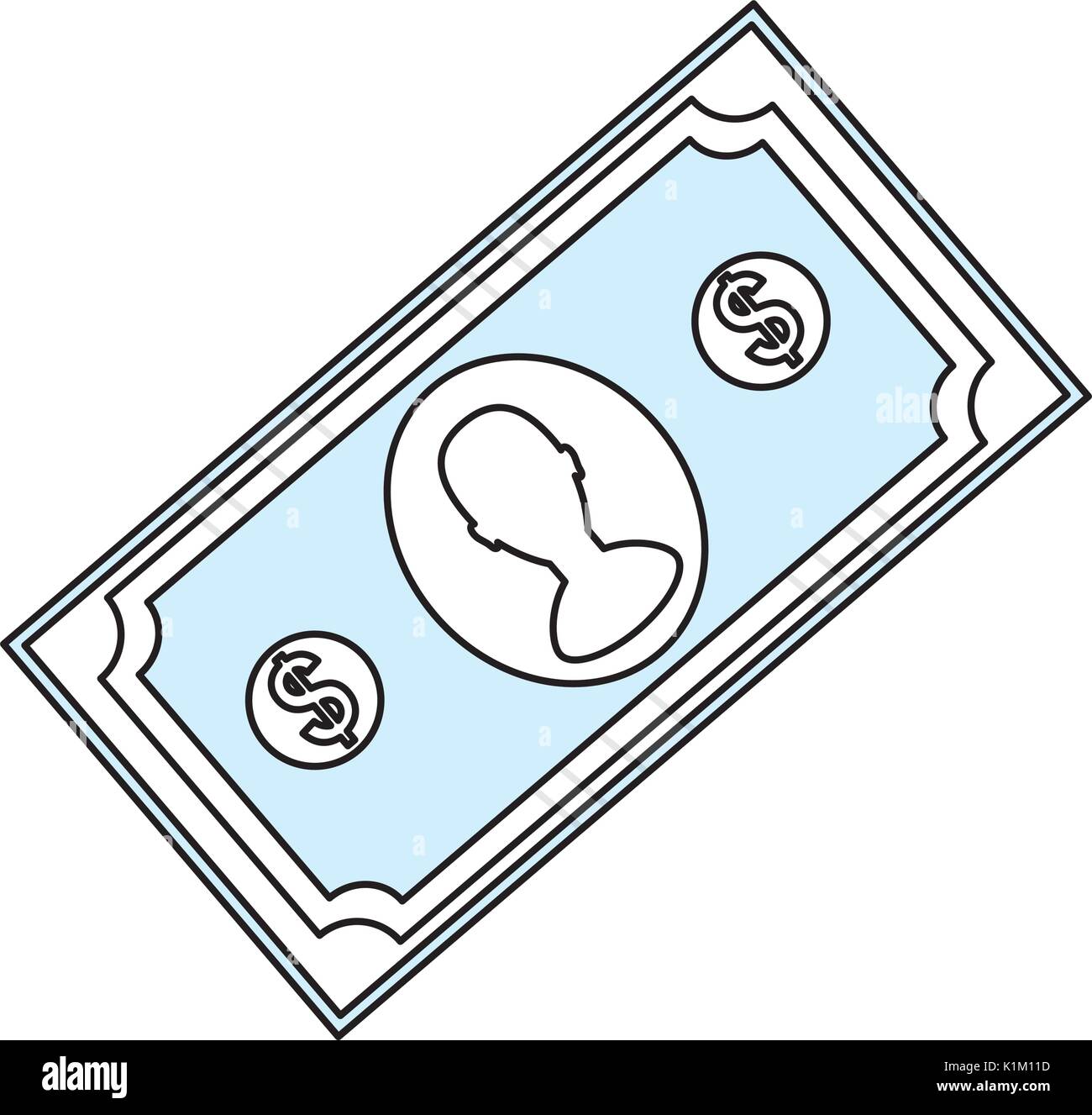 Billet money symbol icon vector illustration graphic design Stock ...