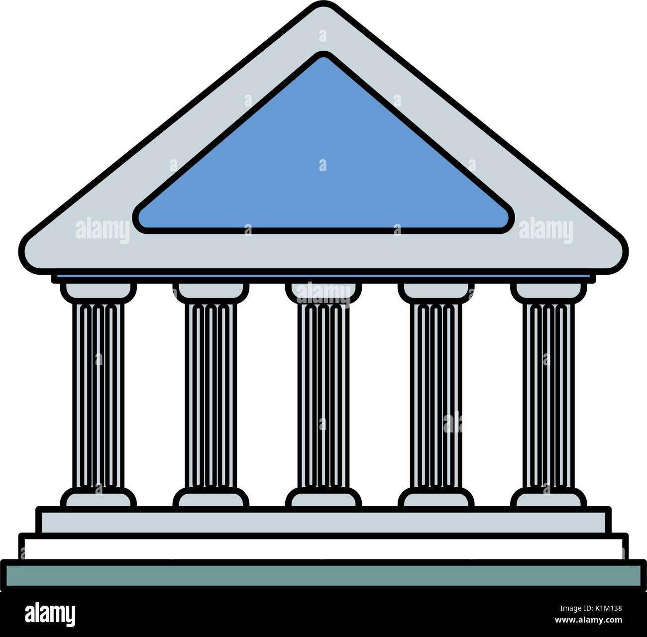 Bank building symbol icon vector illustration graphic design Stock ...