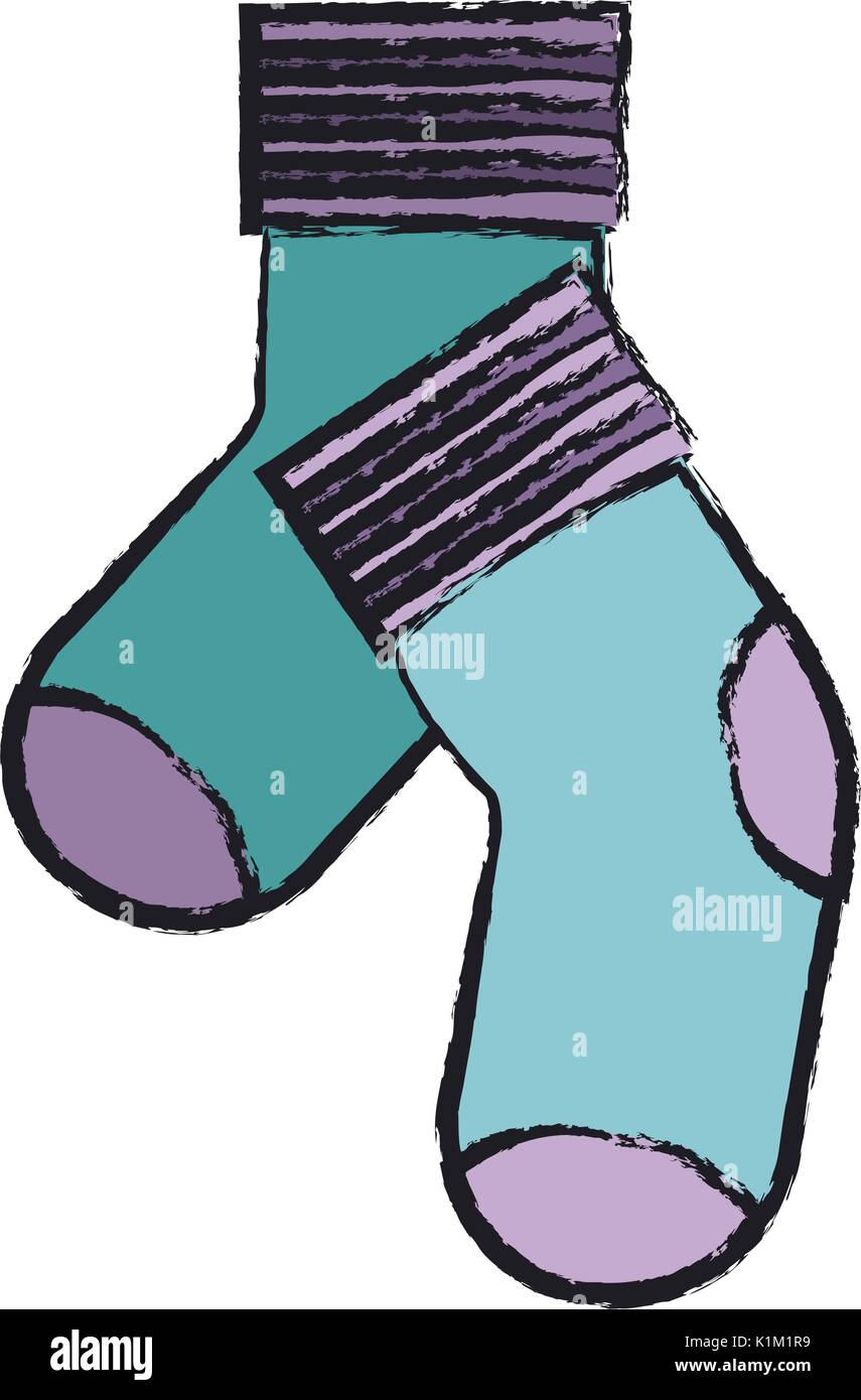 Socks colored Stock Vector Images - Alamy