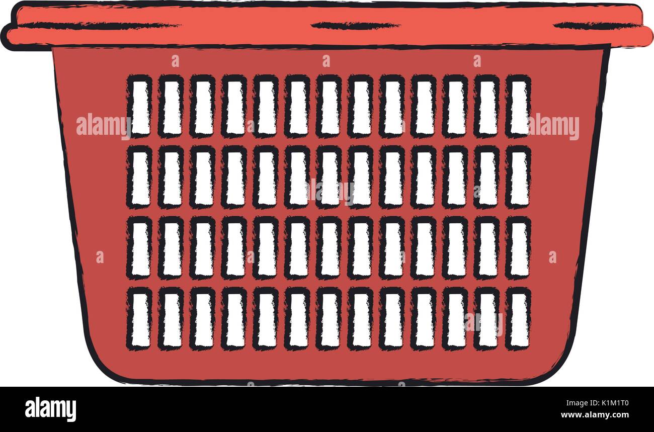 colored blurred silhouette of laundry basket without handles Stock ...