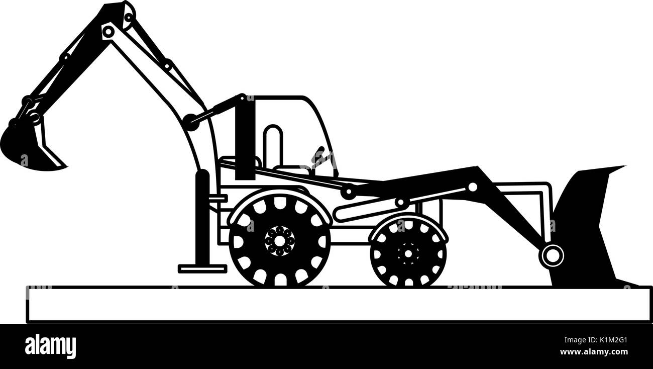 Backhoe Black and White Stock Photos & Images - Alamy