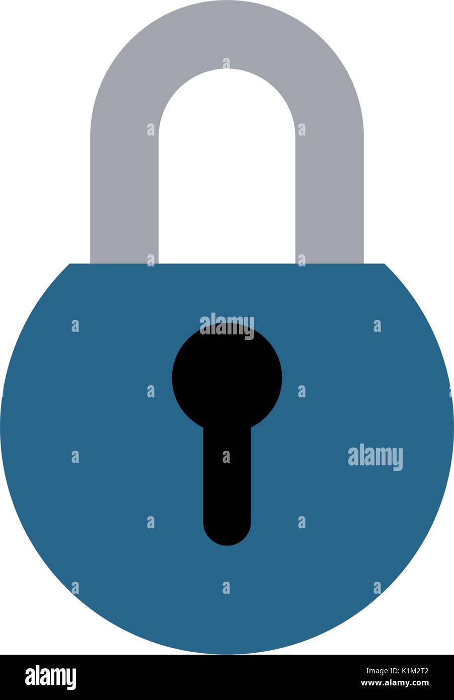 safety lock with keyhole on front icon image Stock Vector Image & Art ...