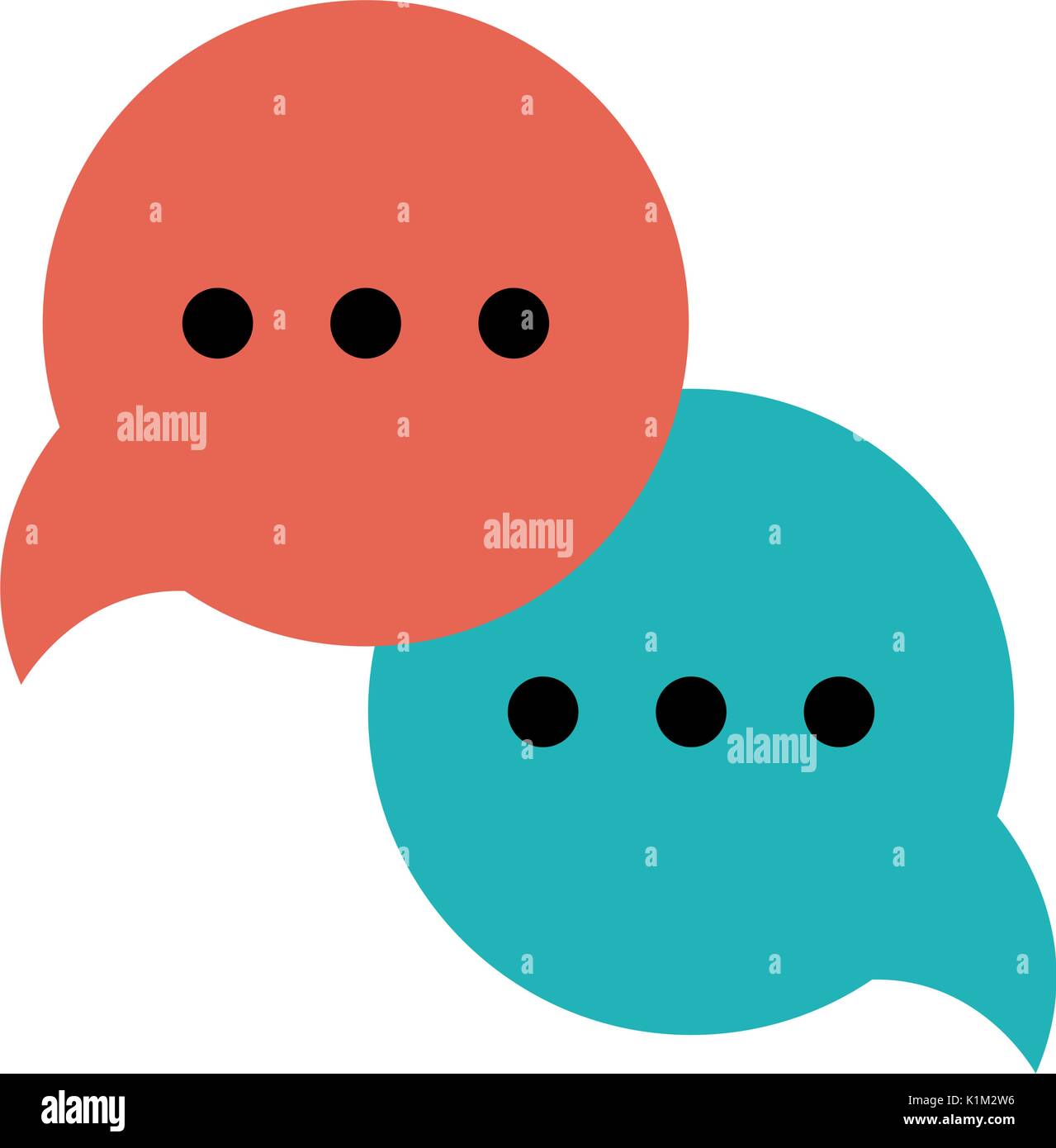 Conversation bubbles image Stock Vector Images - Alamy