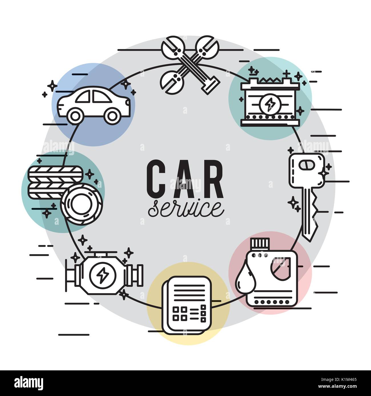 set mechanic service station repair Stock Vector Image & Art - Alamy
