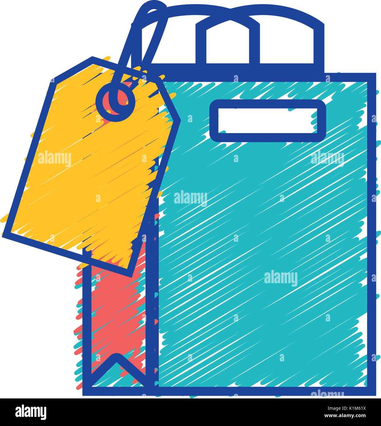 shopping bag with tag to marketing strategy Stock Vector Image & Art ...