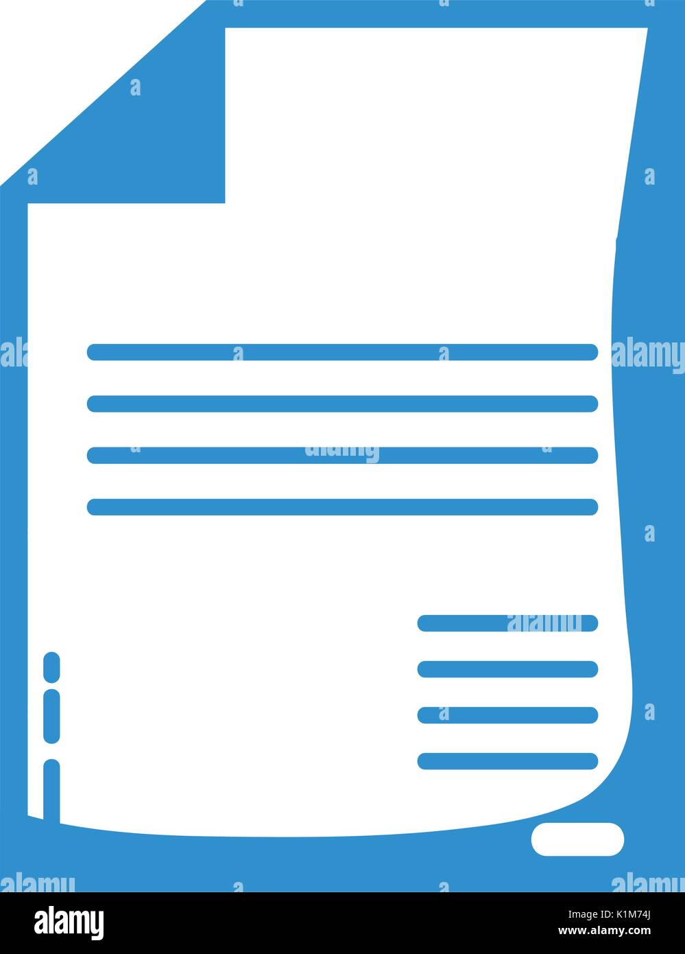 silhouette business document to marketing strategy information Stock ...