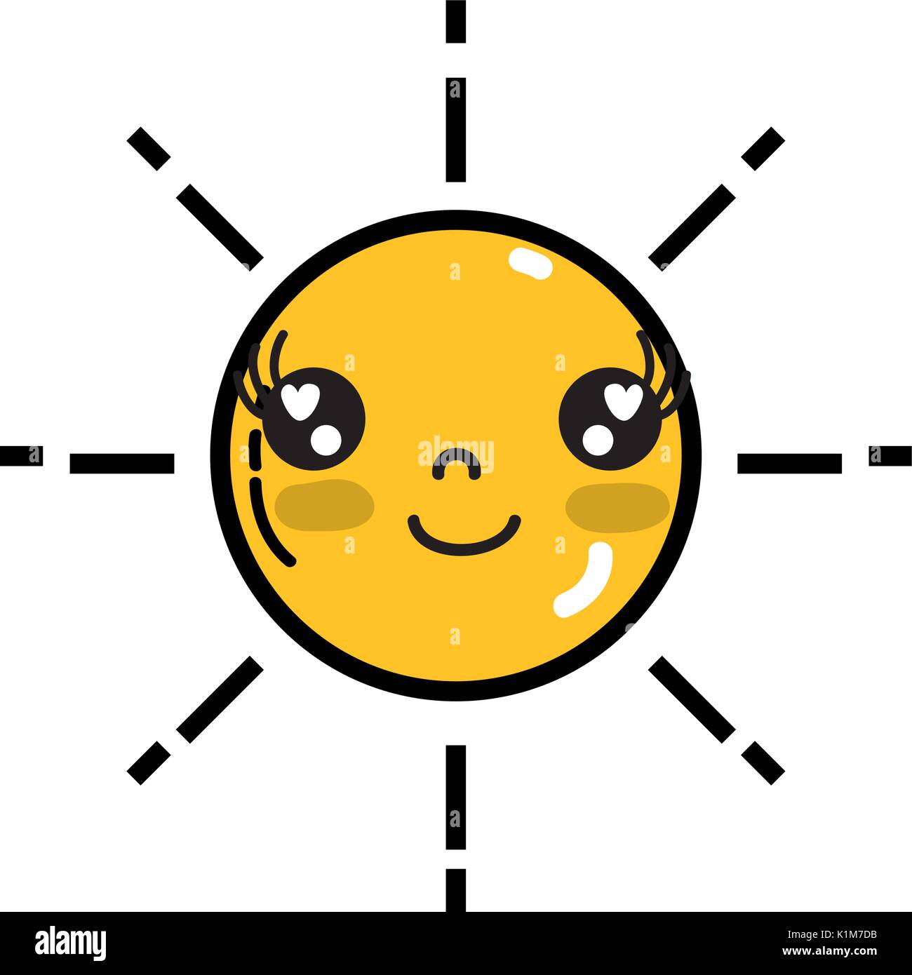 Kawaii sun hi-res stock photography and images - Alamy