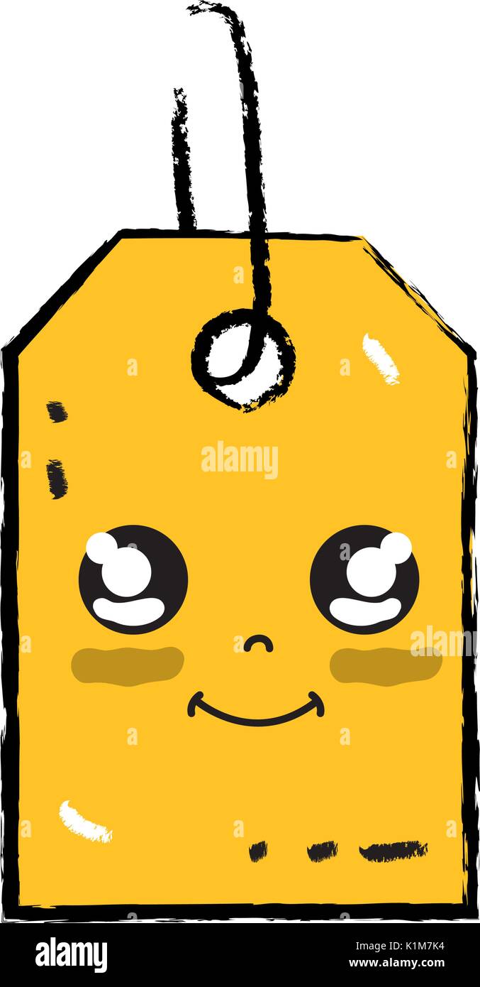 kawaii cute happy label price Stock Vector Image & Art - Alamy
