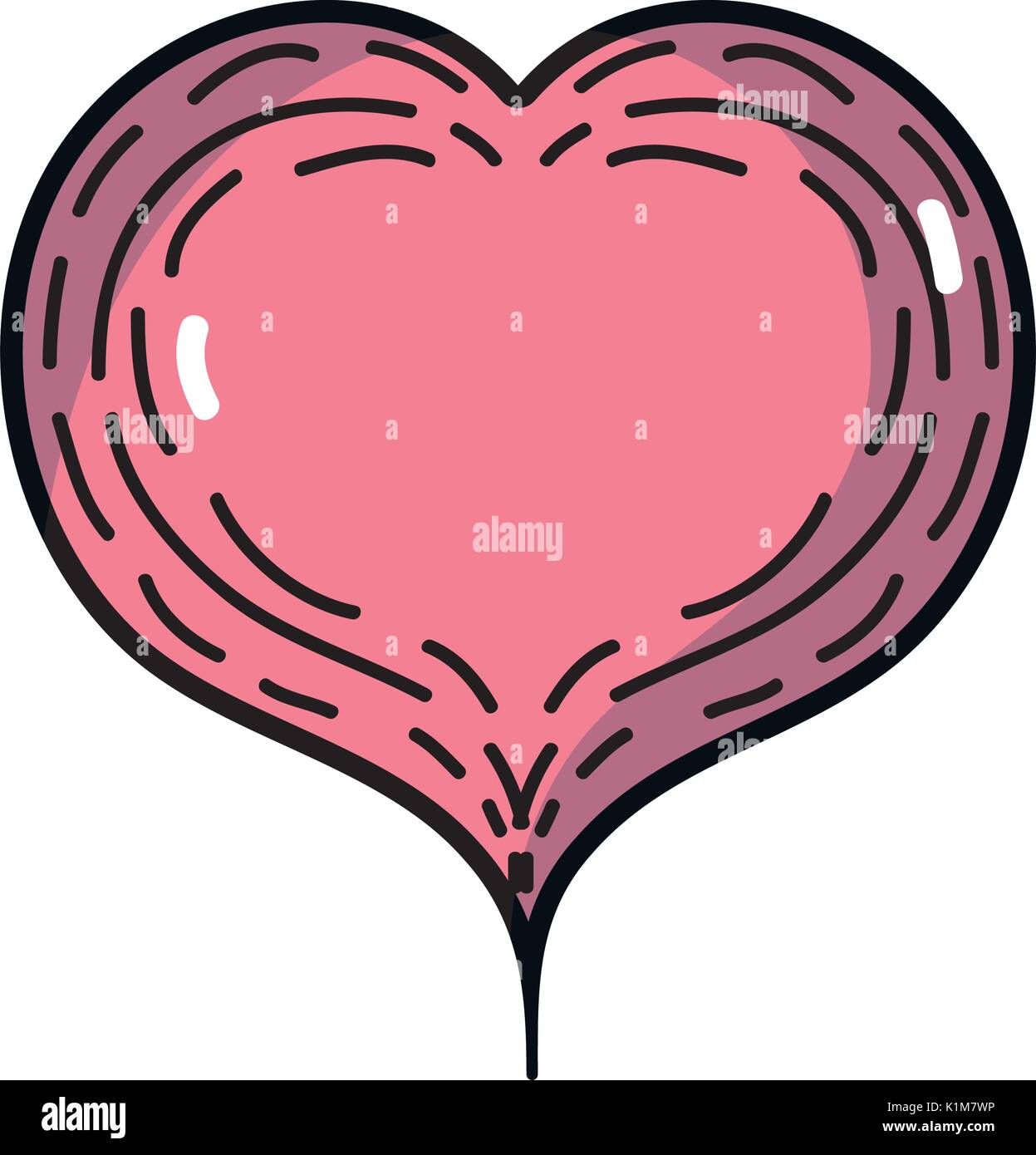 nice heart to love and romance symbol Stock Vector Image & Art - Alamy