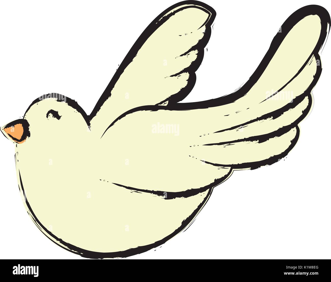 cute dove animal peace symbol Stock Vector Image & Art - Alamy