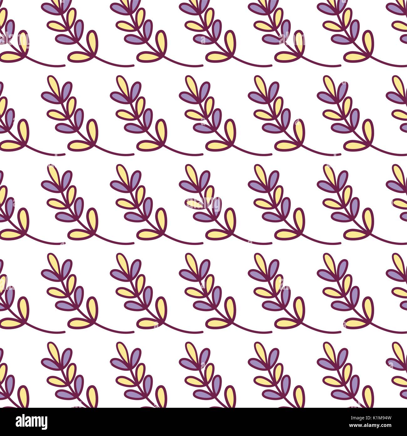 branch with leaves natural plant background design Stock Vector Image ...