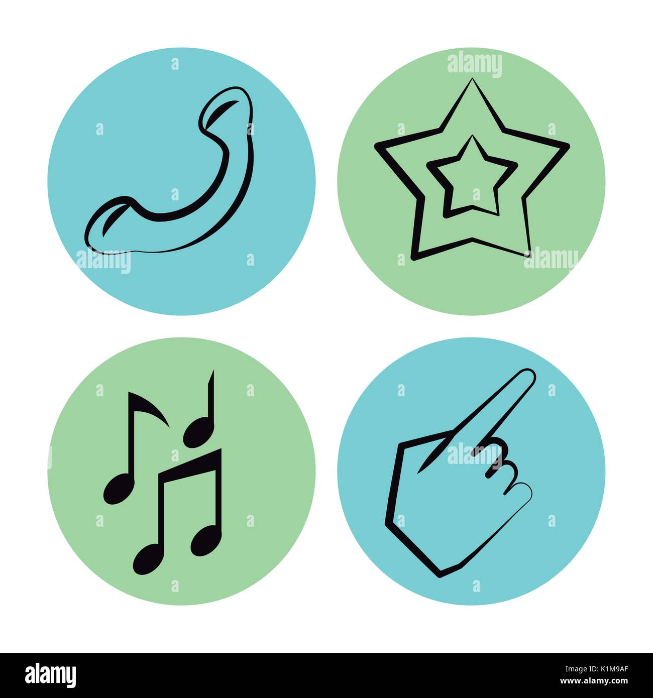 Star icon on tablet Cut Out Stock Images & Pictures - Alamy