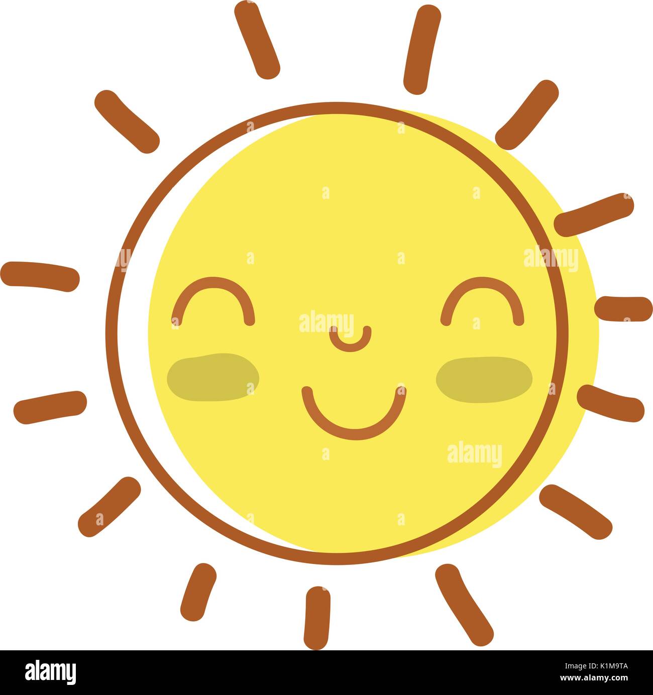 Sunbeam emoji style hi-res stock photography and images - Alamy