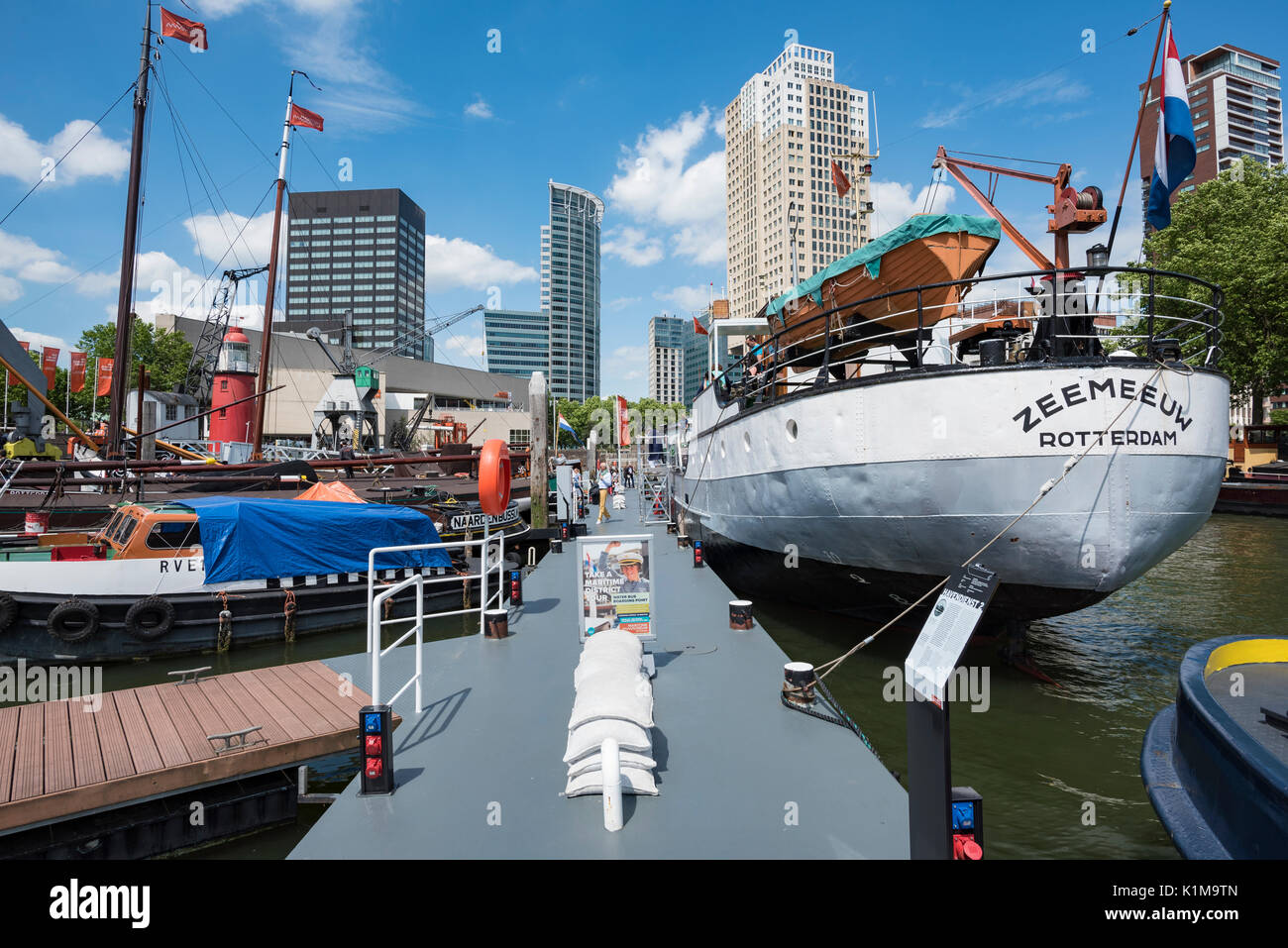 Old Port and Harbor Museum, Rotterdam, Holland, Netherlands Stock Photo ...